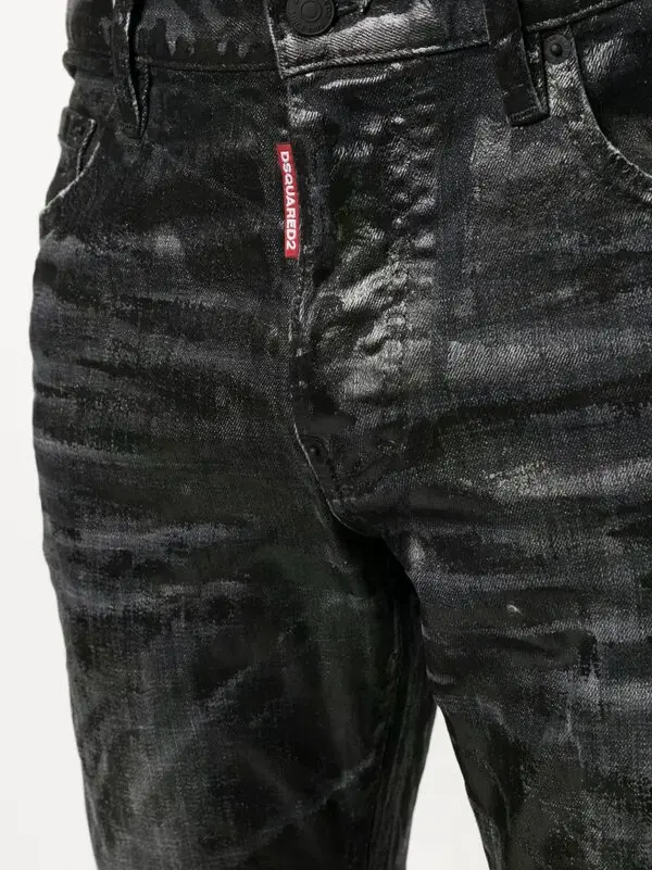 Dsquared2 Mid-rise Ripped Skinny Jeans