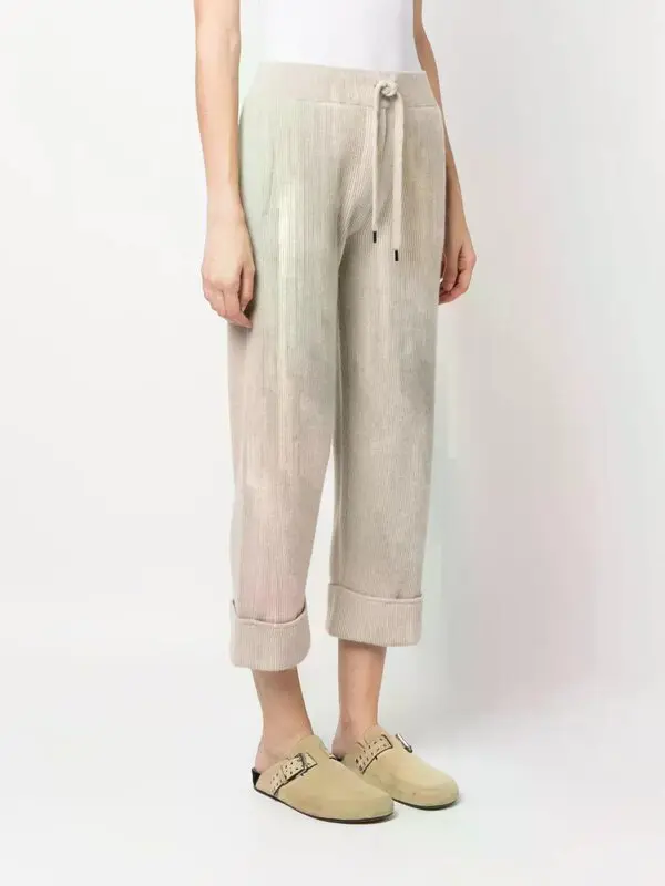 Brunello Cucinelli Drawstring Cropped Track Pants
