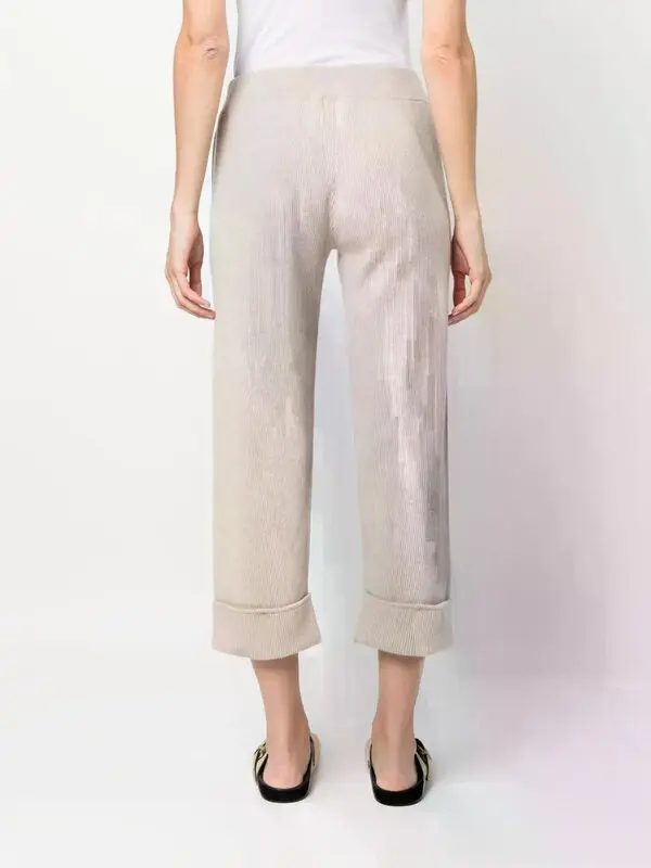 Brunello Cucinelli Drawstring Cropped Track Pants