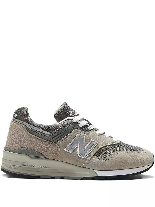 NEW BALANCE 997 Suede Mesh Panel Sneakers - Grey