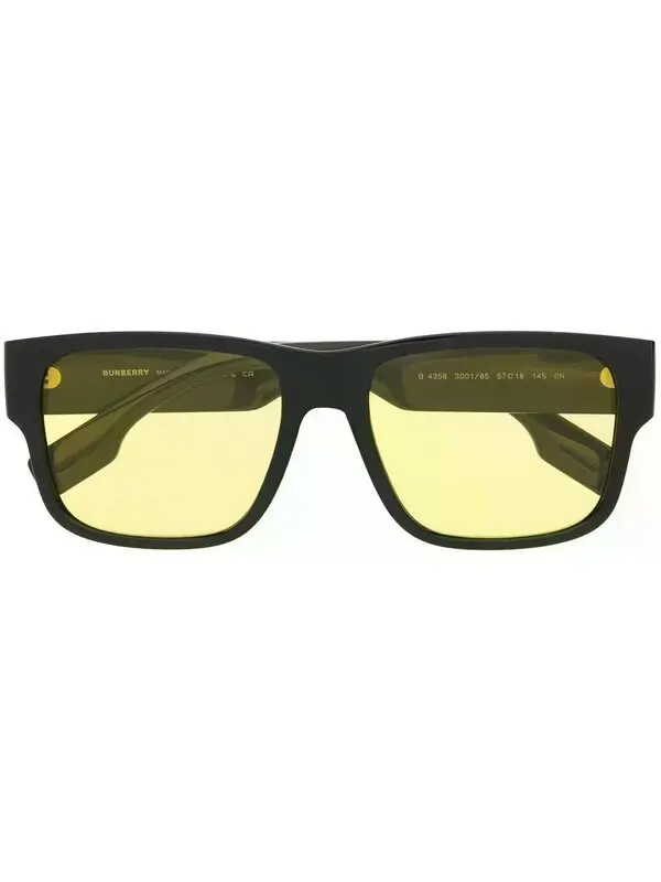 Burberry Knight Square-frame Sunglasses - Black