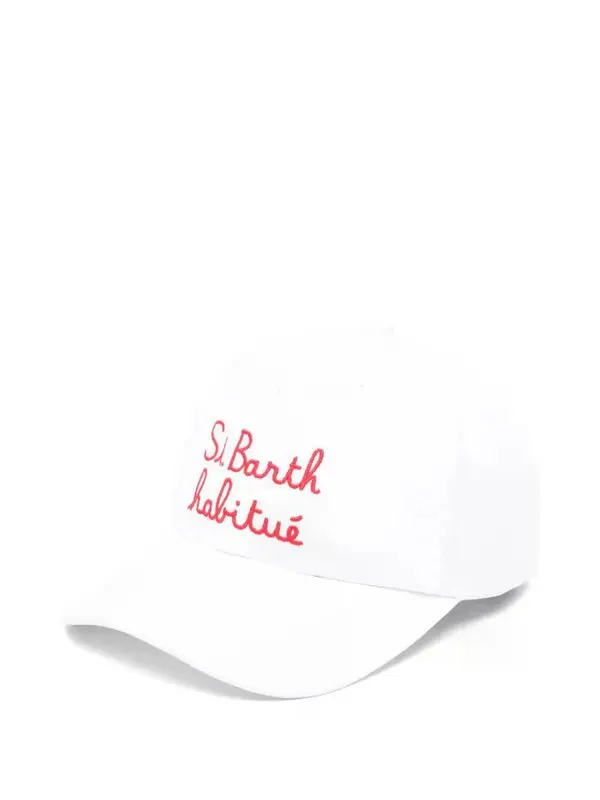 MC2 SAINT BARTH Embroidered Logo Cap - White