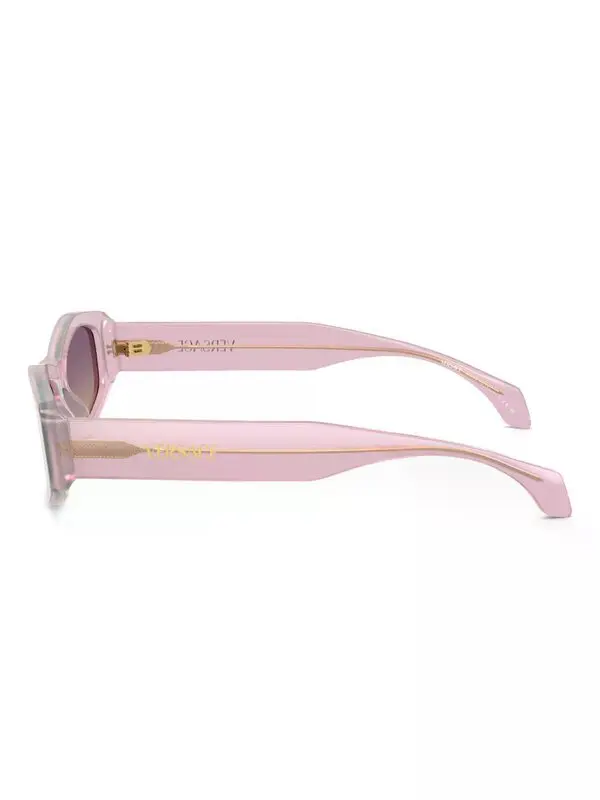 Versace Geometric Frame Sunglasses - Pink