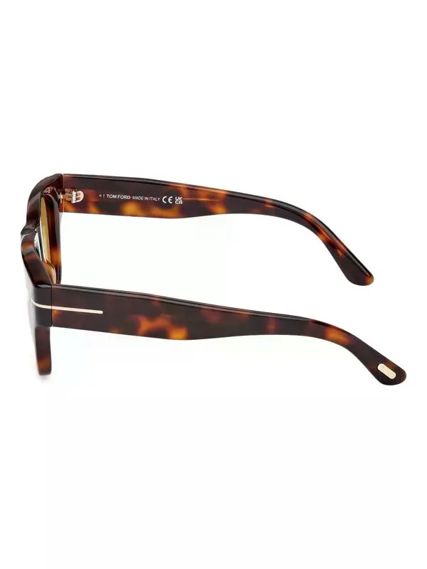 TOM FORD Tortoiseshell Square Sunglasses - Brown