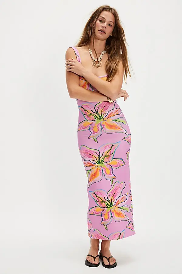 SUMMI SUMMI Scoop Neck Maxi Dress
