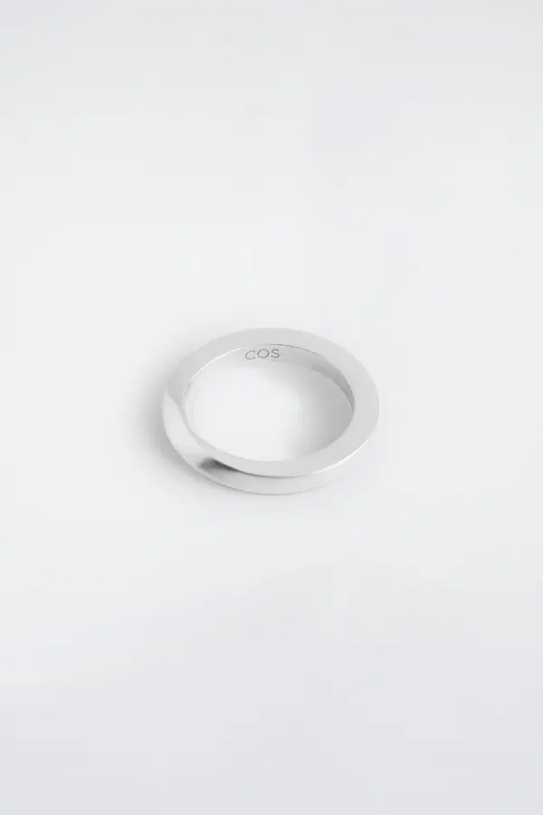 Cos Twisted Sterling Silver Ring - Silver-colored