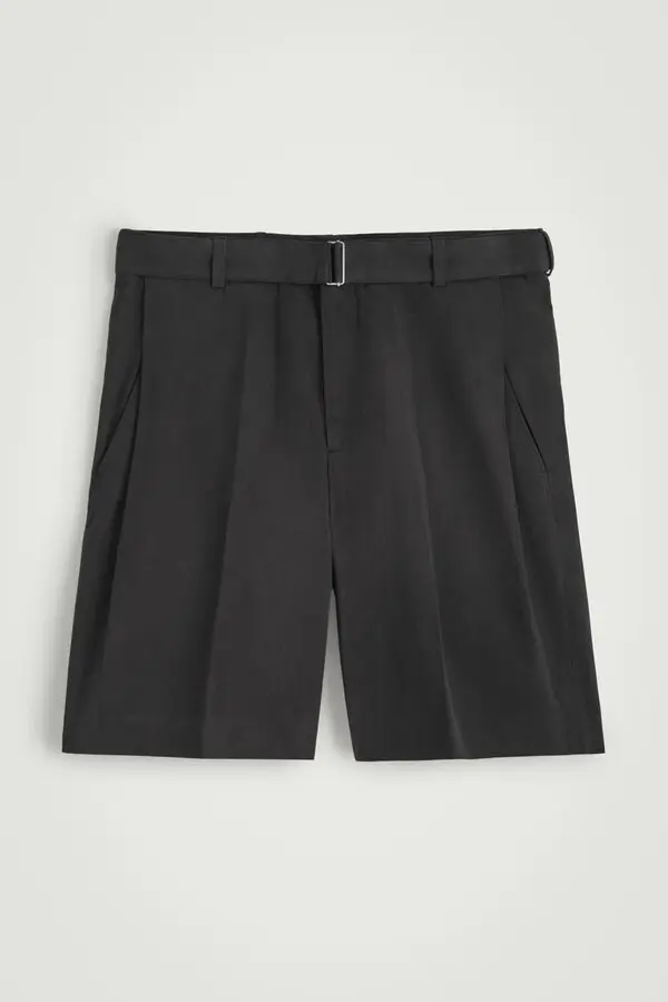 Cos Belted Tailored Shorts