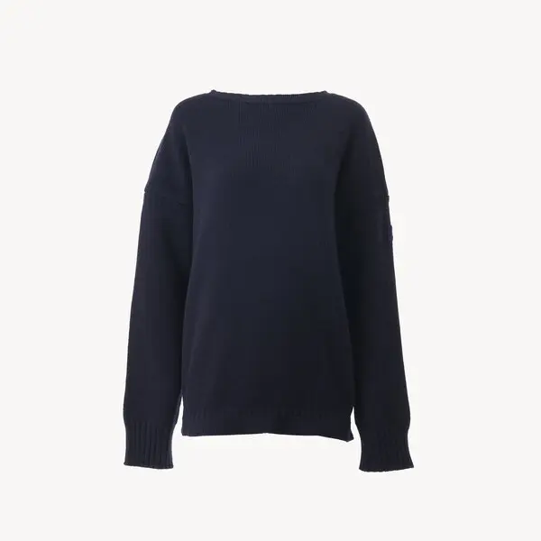 Chloé Logo Wool & Cashmere Knit Sweater