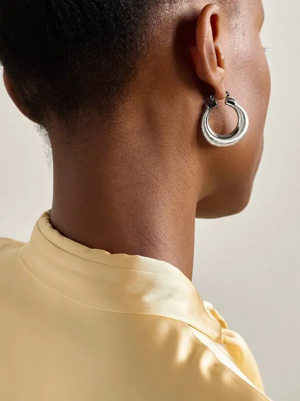 JIL SANDER Tone Hoop Earrings