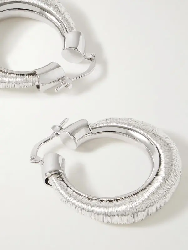 JIL SANDER Tone Hoop Earrings