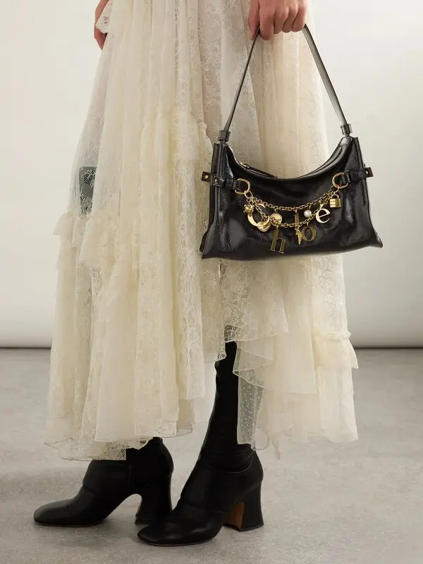Chloé Embellished Leather Shoulder Bag