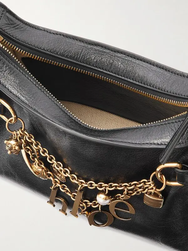 Chloé Embellished Leather Shoulder Bag