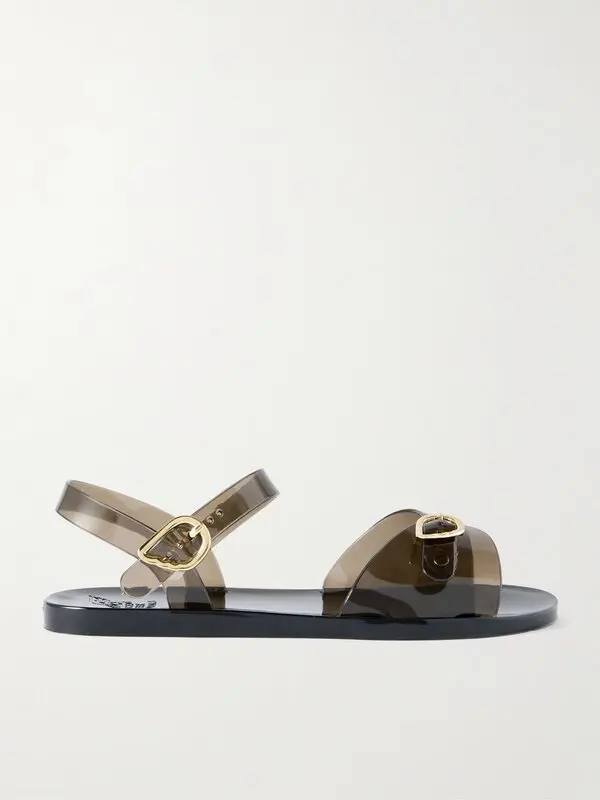ANCIENT GREEK SANDALS Irini Recycled-pvc Slingback Sandals - Black