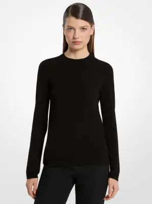 Michael Kors Stretch Viscose Long-sleeve Shirt - Black