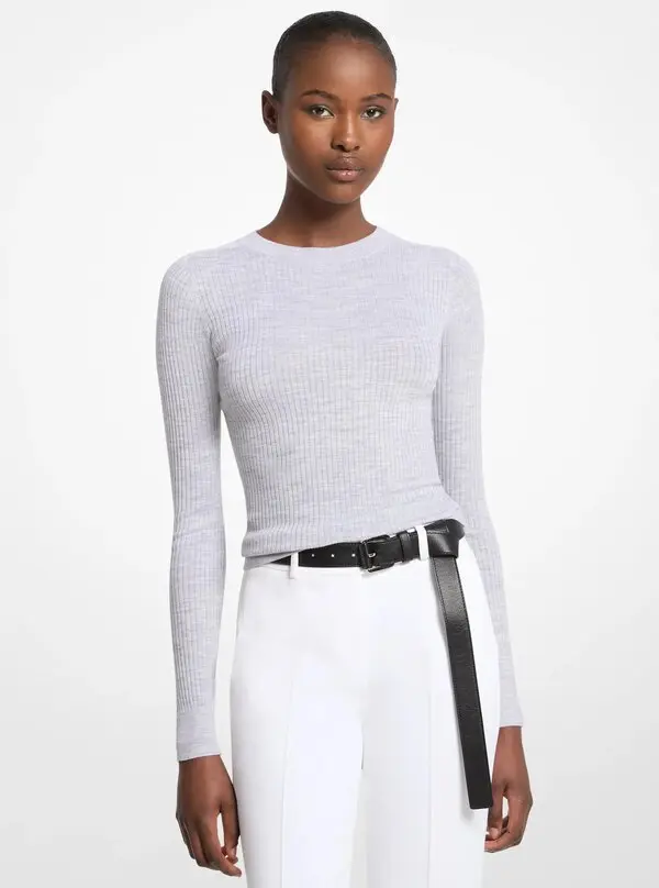 Michael Kors Wool Pullover Sweater - Grey