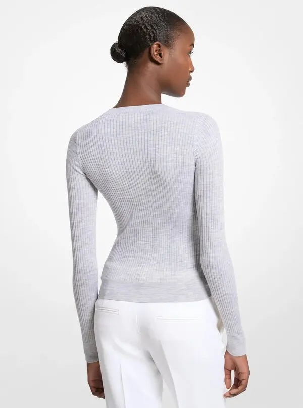Michael Kors Wool Pullover Sweater - Grey