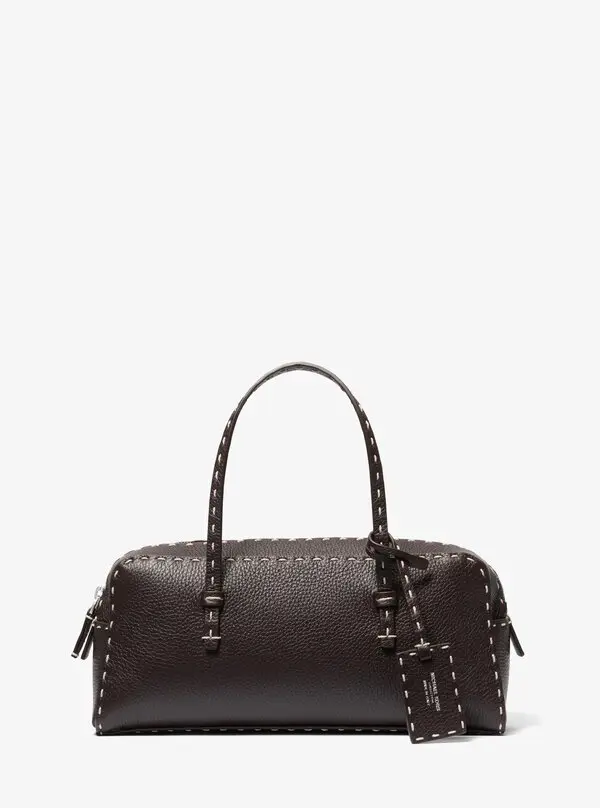 Michael Kors Roberta Satchel In Pebbled Leather