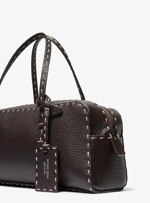 Michael Kors Roberta Satchel In Pebbled Leather
