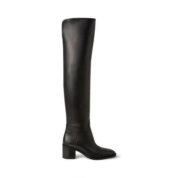 Ralph Lauren Barnet 55 Mm Calfskin Boots - Black