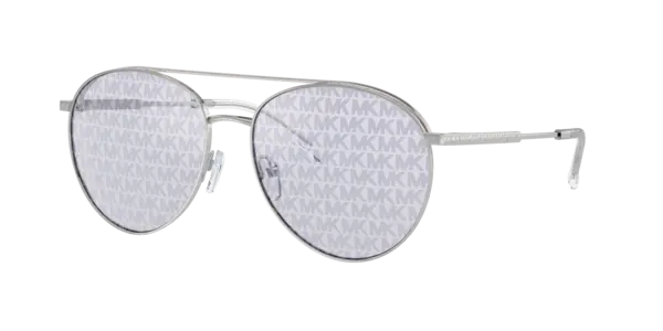 Michael Kors Arches Sunglasses - Silver Mk Block Repeat