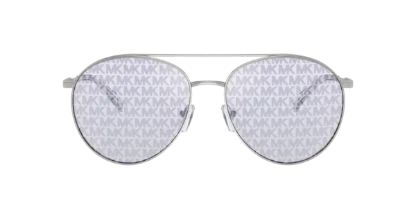 Michael Kors Arches Sunglasses - Silver Mk Block Repeat