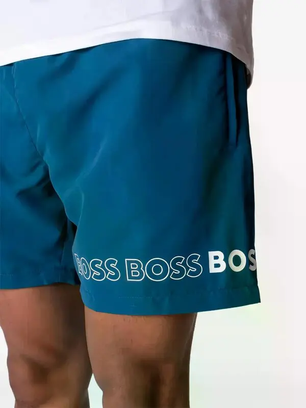 Hugo Logo-print Swim Shorts