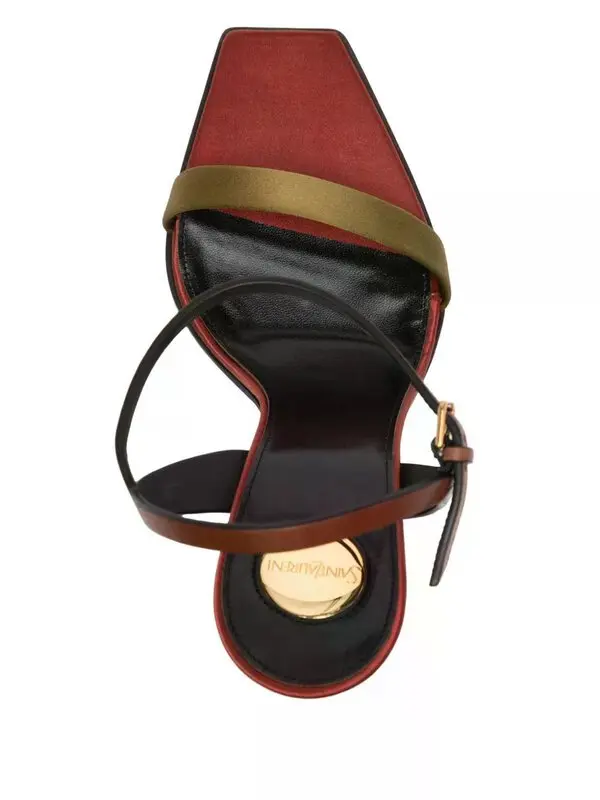 Saint Laurent 110mm Lydia Sandals - Brown