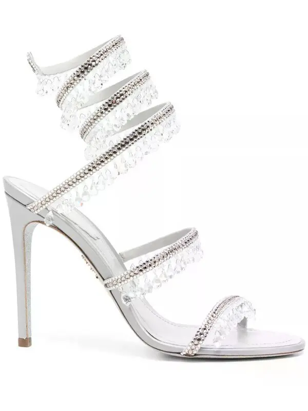 Rene Caovilla 105mm Chandelier Sandals - Grey