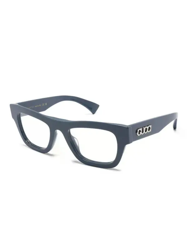 Gucci Square Frame Glasses - Blue