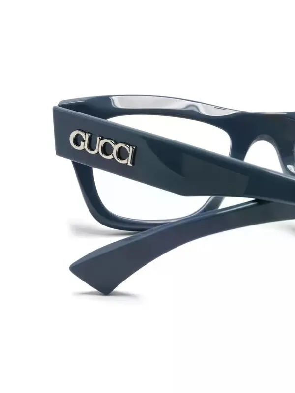 Gucci Square Frame Glasses - Blue
