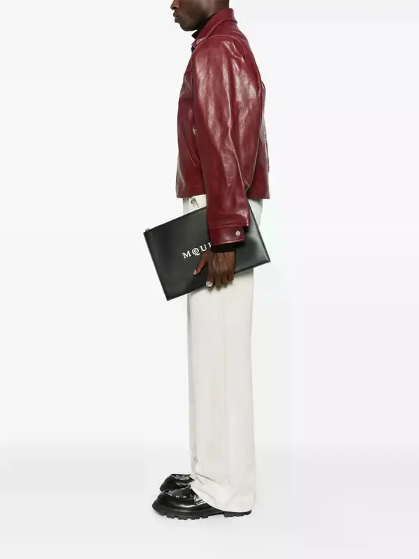 Alexander McQueen Logo-print Clutch