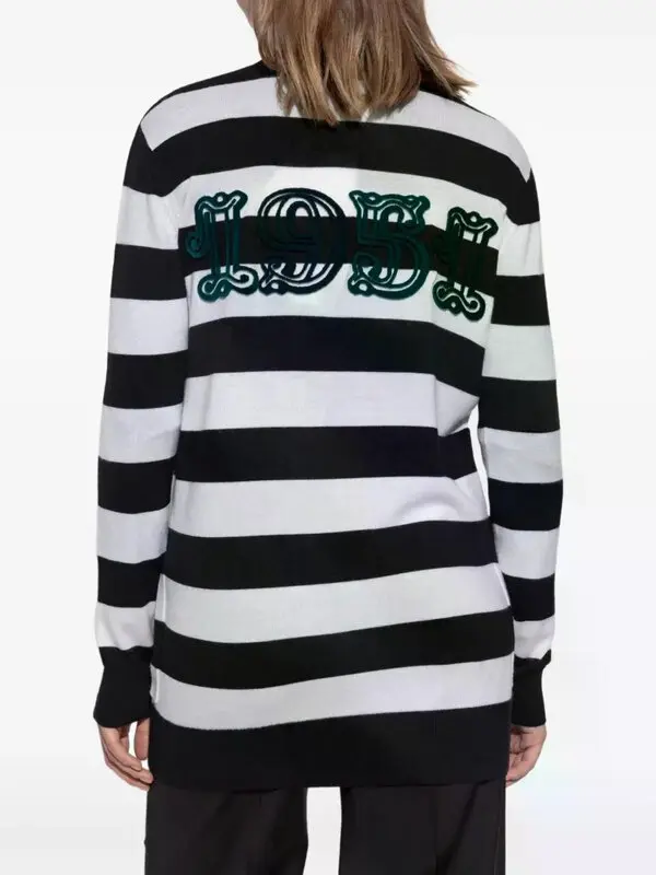Max Mara Striped Button-up Cardigan