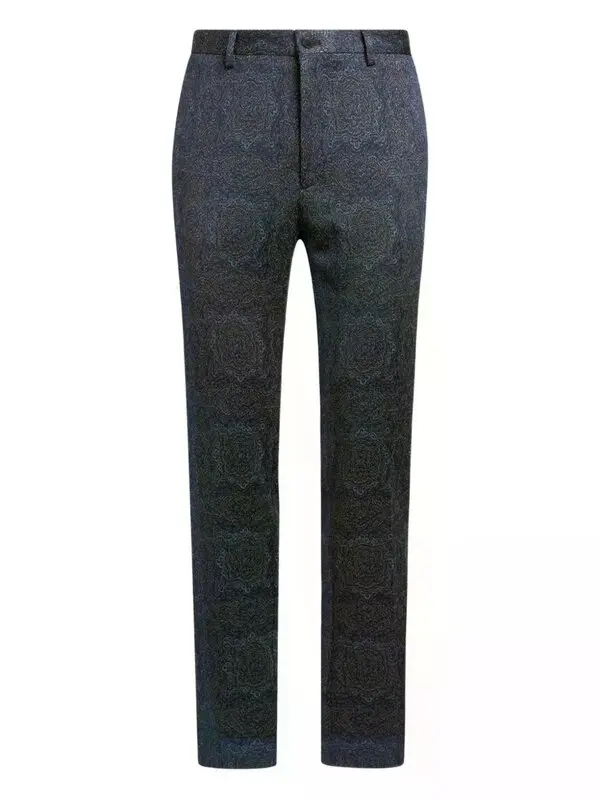 Etro Patterned Jacquard Tailored Trousers