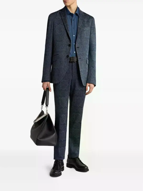 Etro Patterned Jacquard Tailored Trousers