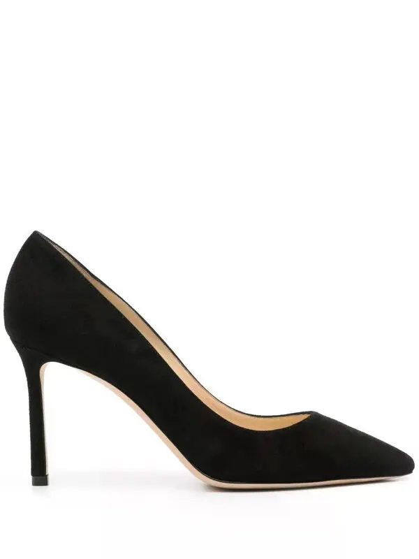 JIMMY CHOO 90mm Suede Pumps - Black