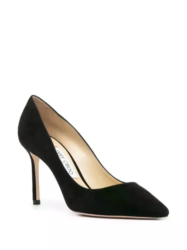 JIMMY CHOO 90mm Suede Pumps - Black