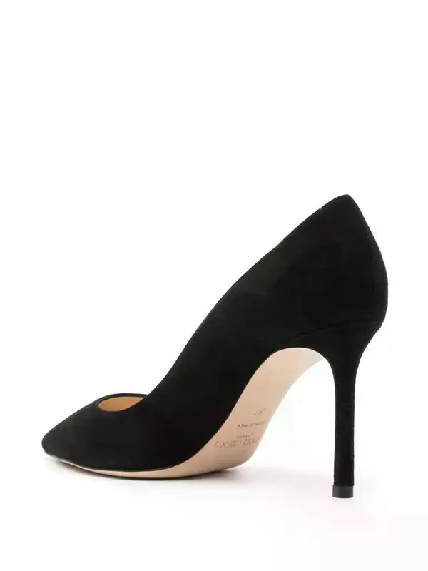 JIMMY CHOO 90mm Suede Pumps - Black
