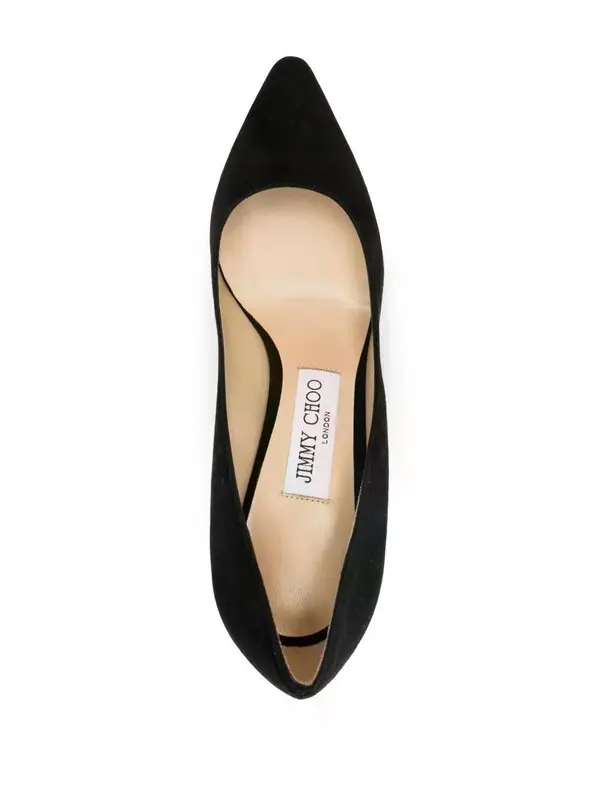 JIMMY CHOO 90mm Suede Pumps - Black