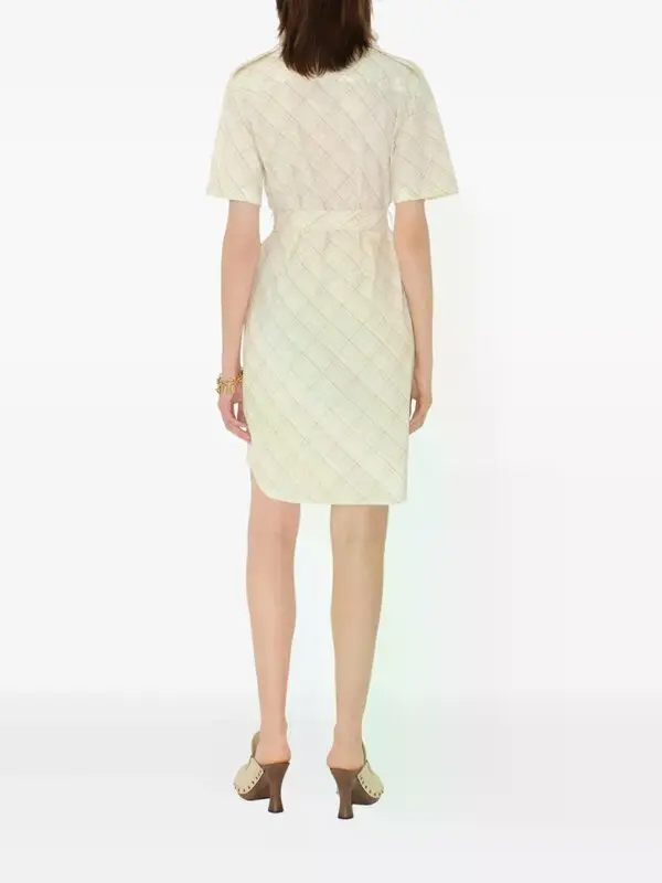 Burberry Check-print Cotton Shirt Dress