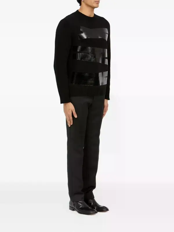 MAISON MARGIELA Metallic Stripe Knitted Sweater