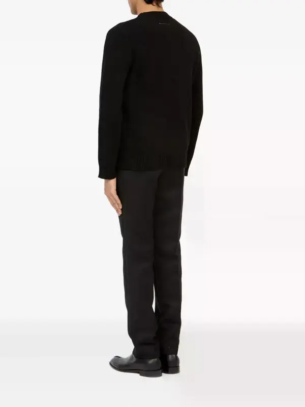 MAISON MARGIELA Metallic Stripe Knitted Sweater