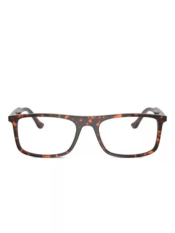 Ray-ban Tortoiseshell Square Eyeglasses - Red