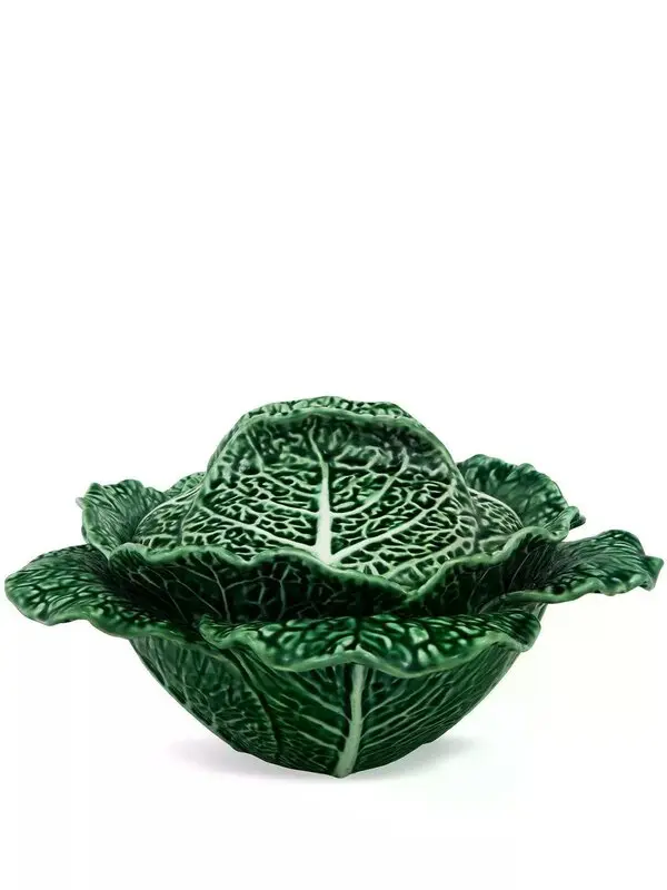 BORDALLO PINHEIRO Couve' Glazed Tureen - Green