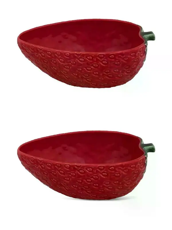 BORDALLO PINHEIRO Large Strawberries Bowl - Red