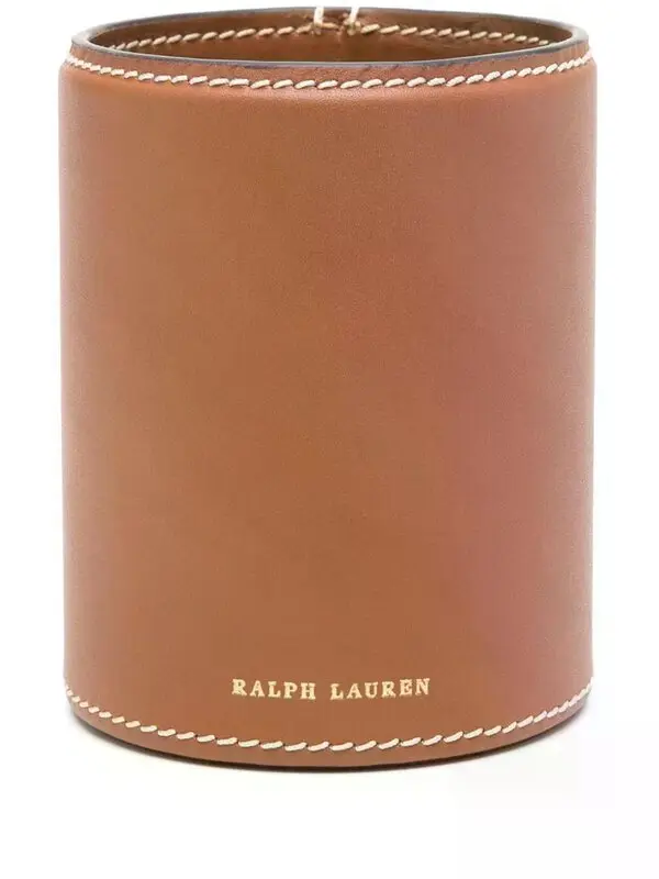 Ralph Lauren Breannan Leather Pencil Cup - Brown