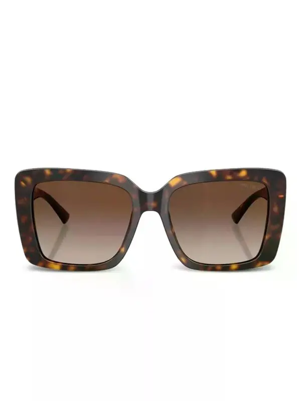 JIMMY CHOO Tortoiseshell Oversized Sunglasses - Brown