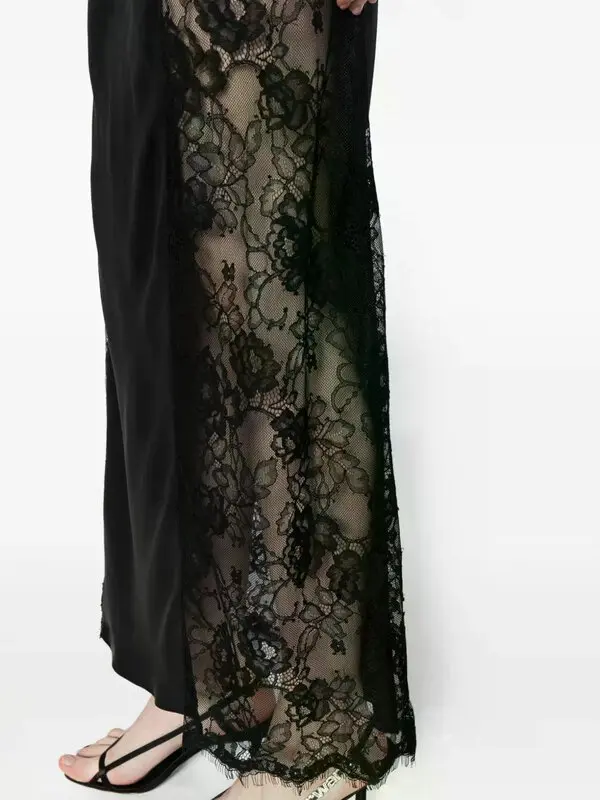 FLEUR DU MAL Lace Maxi Skirt