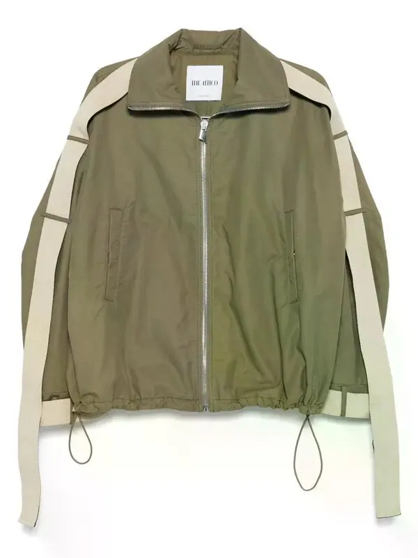 Attico Bomber Jacket With String Detail - Green