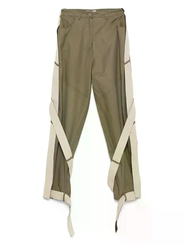 Attico Multi-string Trousers - Green