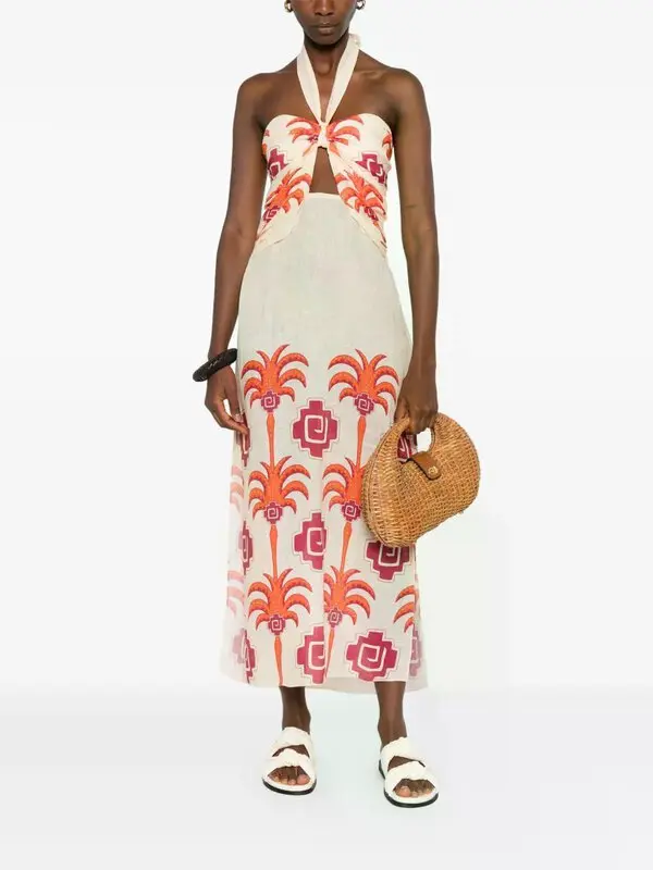 Johanna Ortiz Water Adventure Maxi Dress - Neutrals